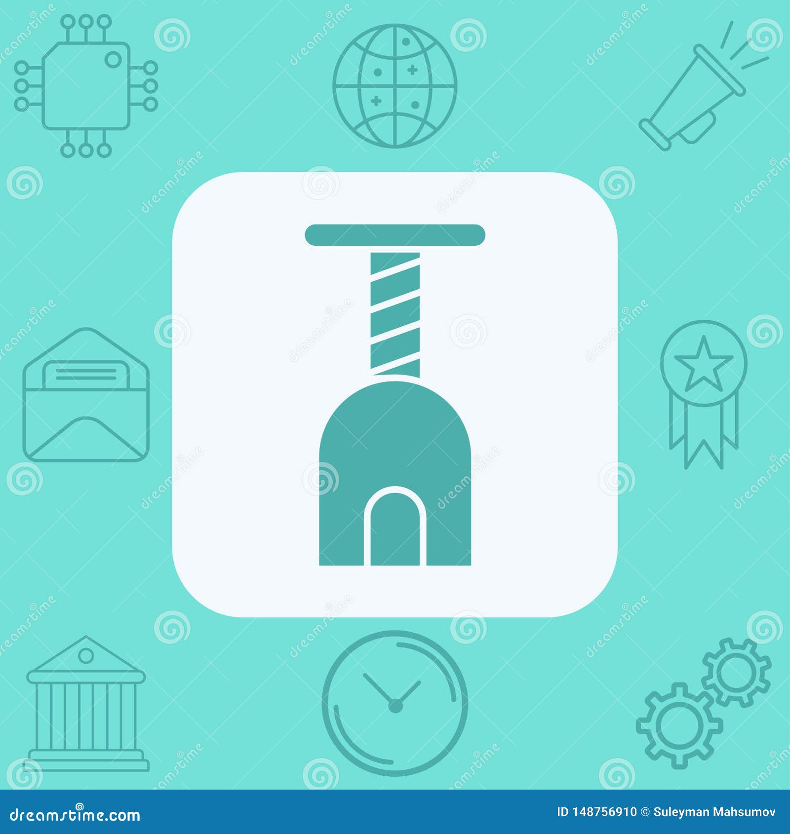 Cat Tree Vector Icon Sign Symbol Stock Illustration - Illustration of ...