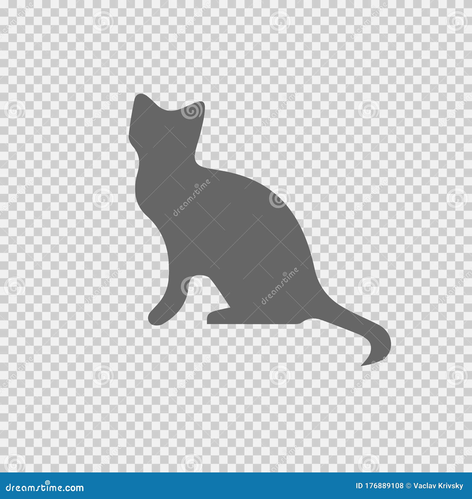 Cat Vector Icon Eps 10. Simple Isolated Illustration Stock Vector ...