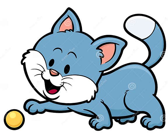 Cat stock vector. Illustration of cheerful, purr, purring - 46705073