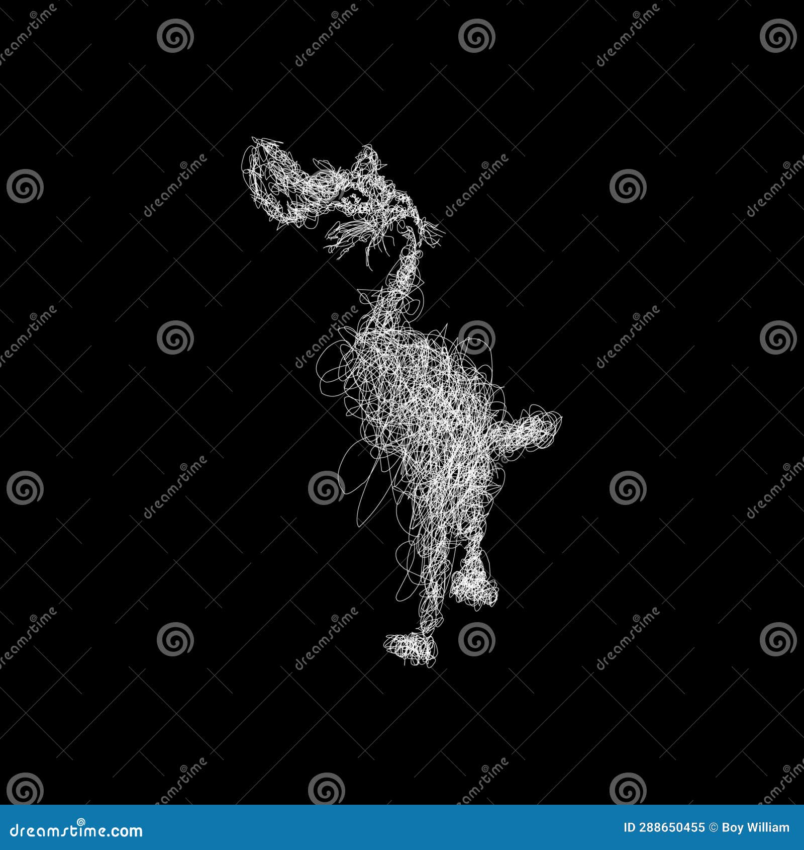 Cat Vector Sketch Illustration, Scribble Art Stock Vector ...
