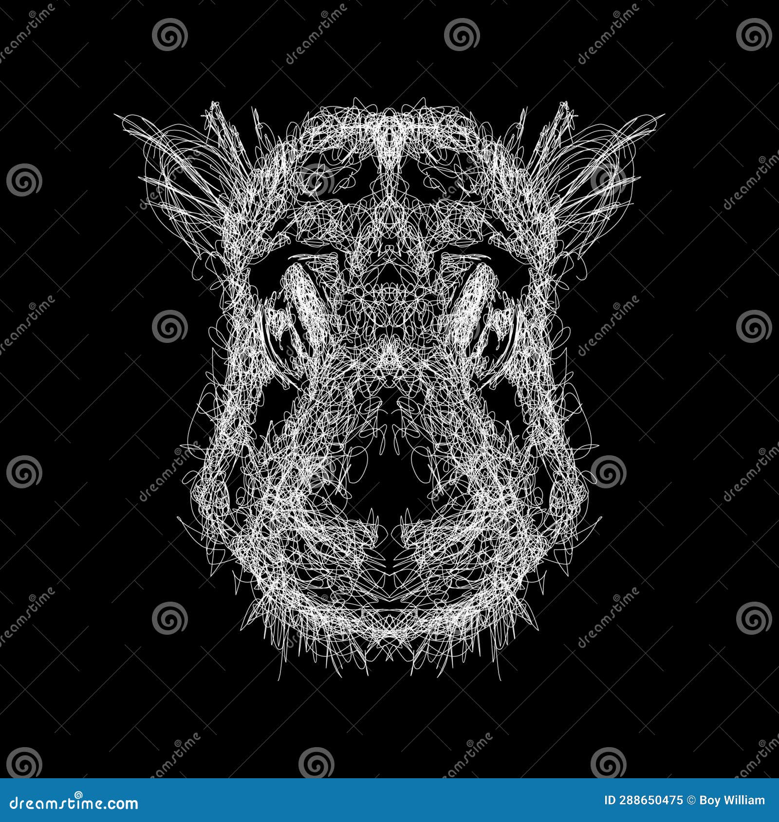 Cat Sketch Illustration Scribble Art Design Stock Vector - Illustration ...