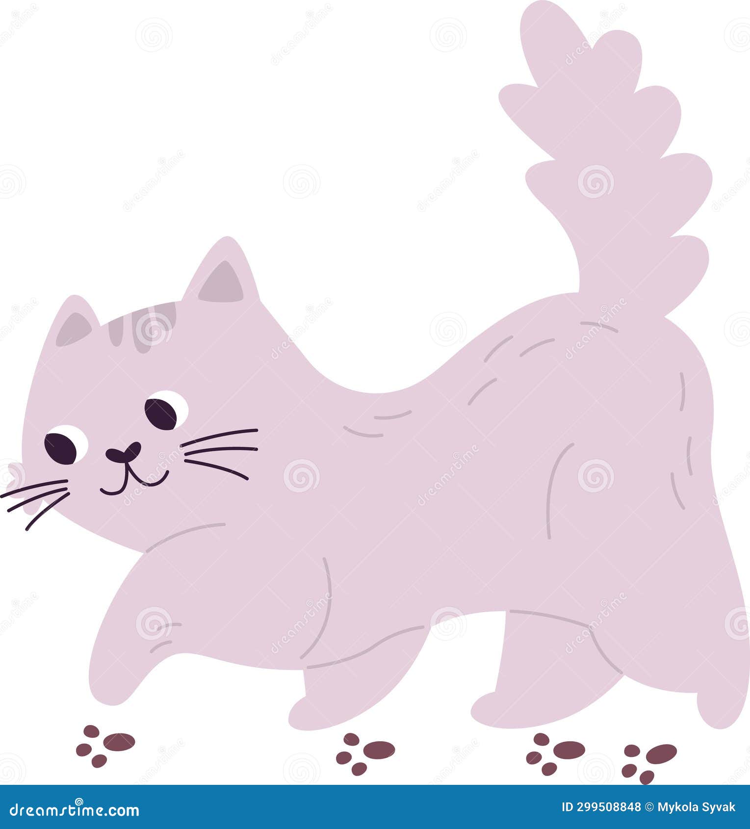 Cat Walking Icon stock illustration. Illustration of domestic - 299508848