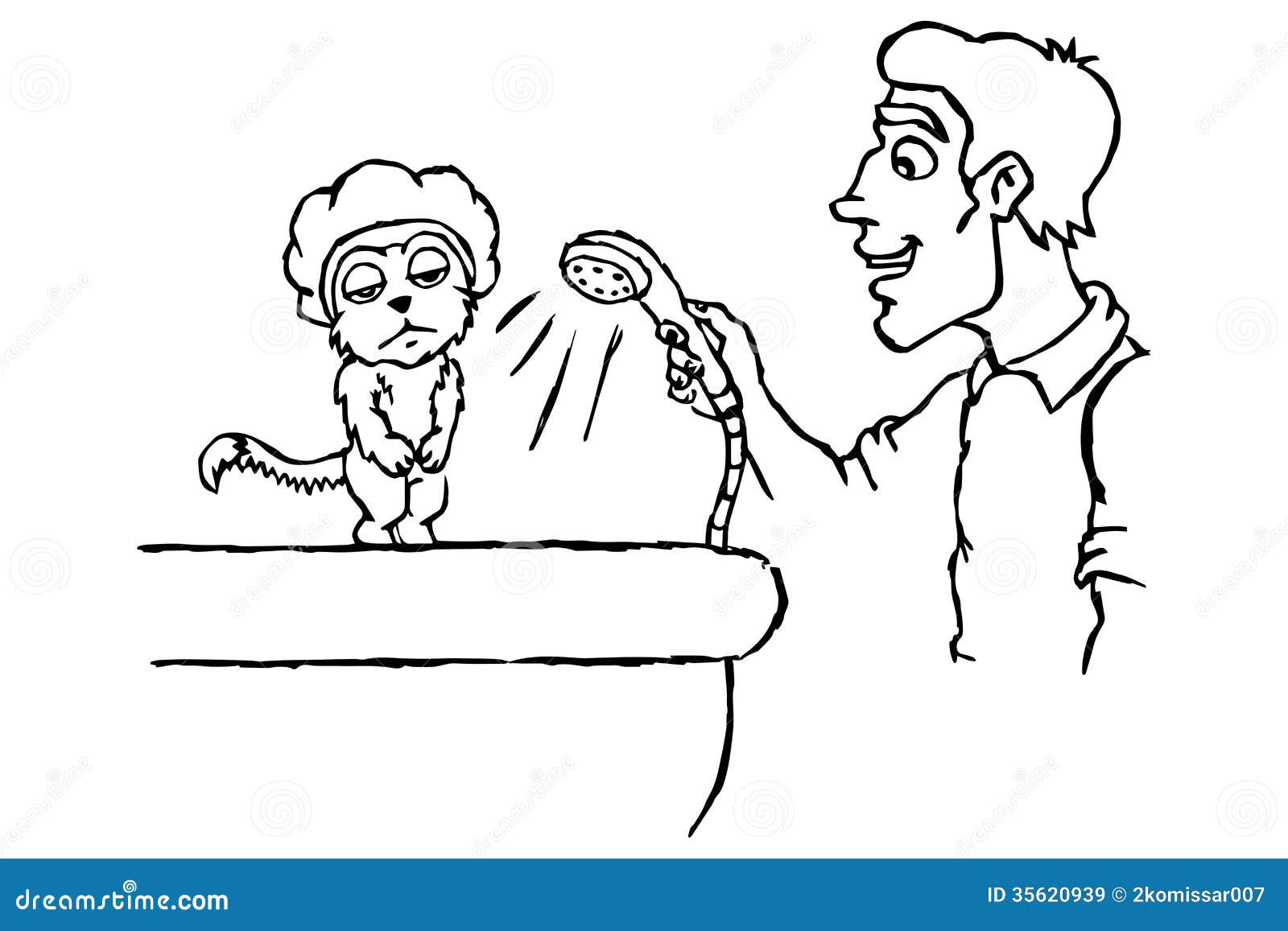 Cat washes stock vector. Illustration of sketch, animal - 35620939