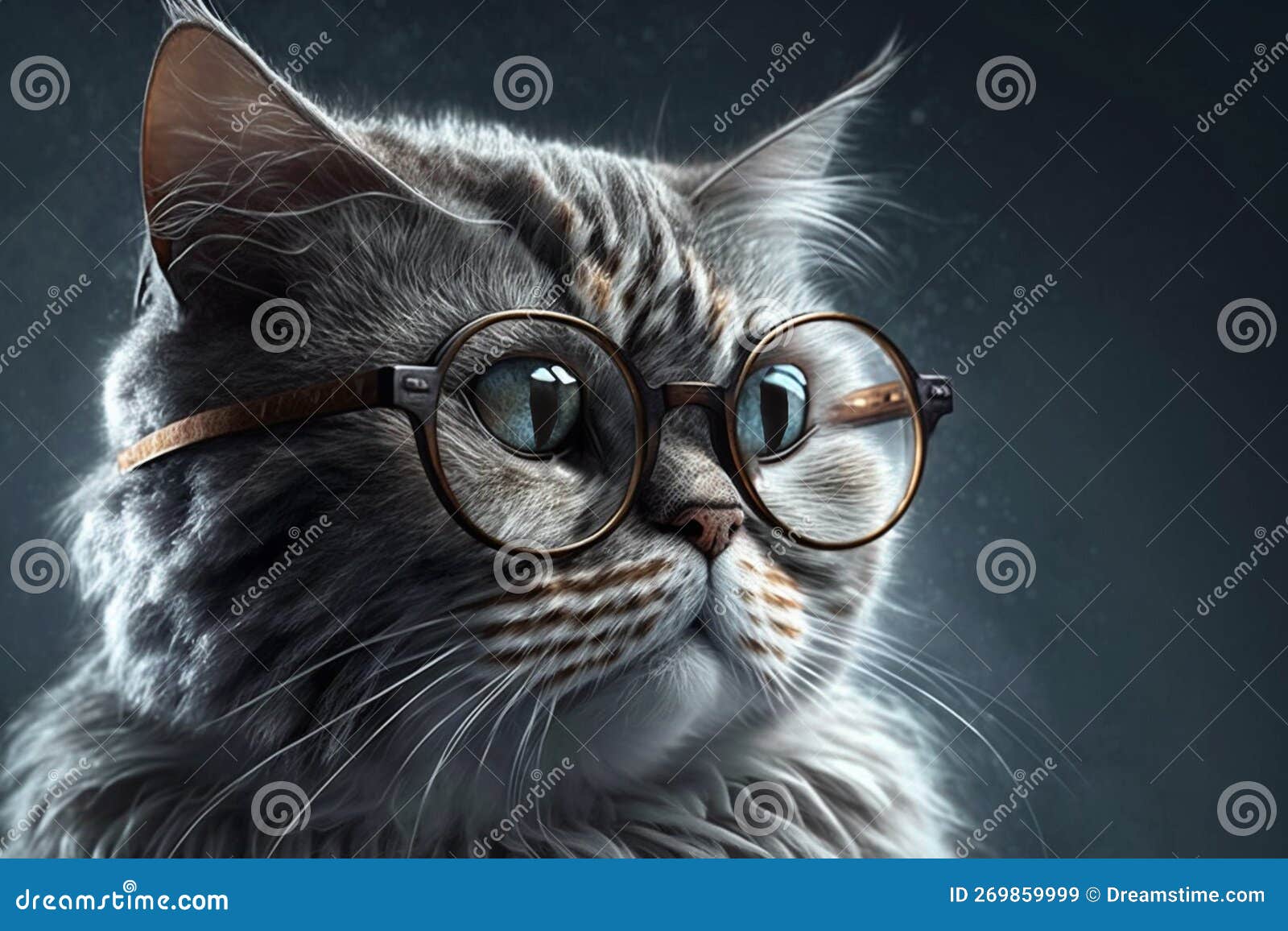 Smart Cats With Glasses