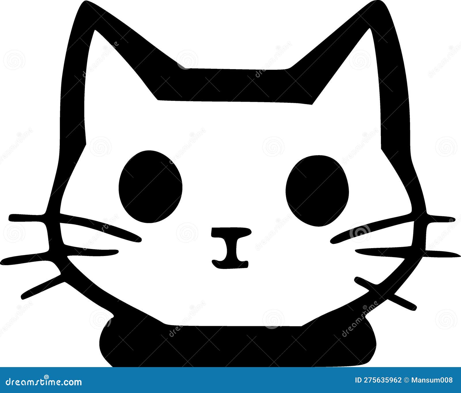 Cat. Web Icon Simple Illustration Stock Illustration - Illustration of ...