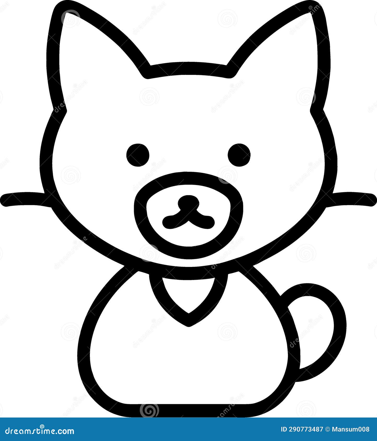 Cat. Web Icon Simple Illustration Stock Illustration - Illustration of ...