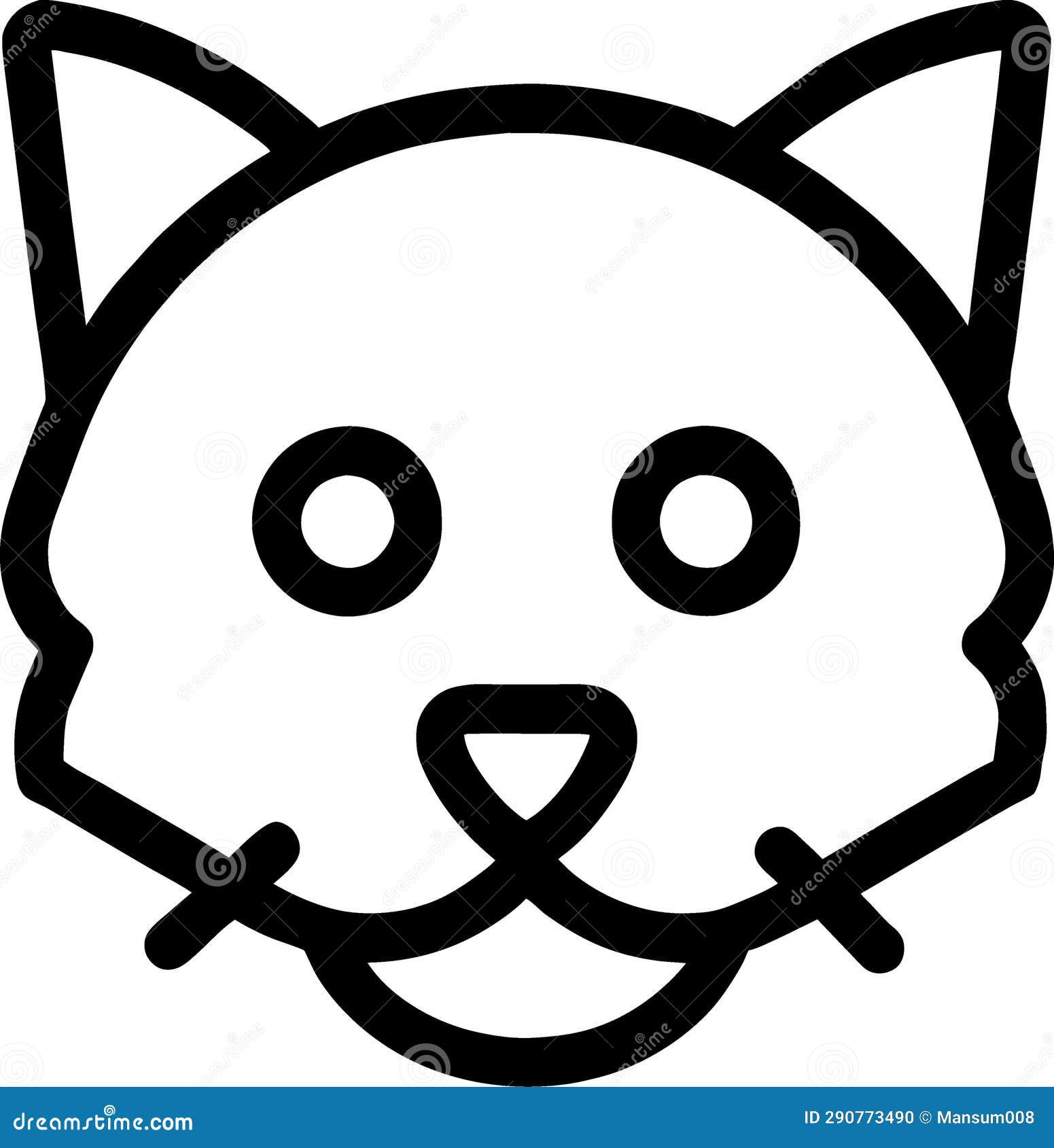 Cat. Web Icon Simple Illustration Stock Illustration - Illustration of ...