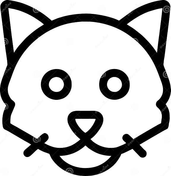 Cat. Web Icon Simple Illustration Stock Illustration - Illustration of ...