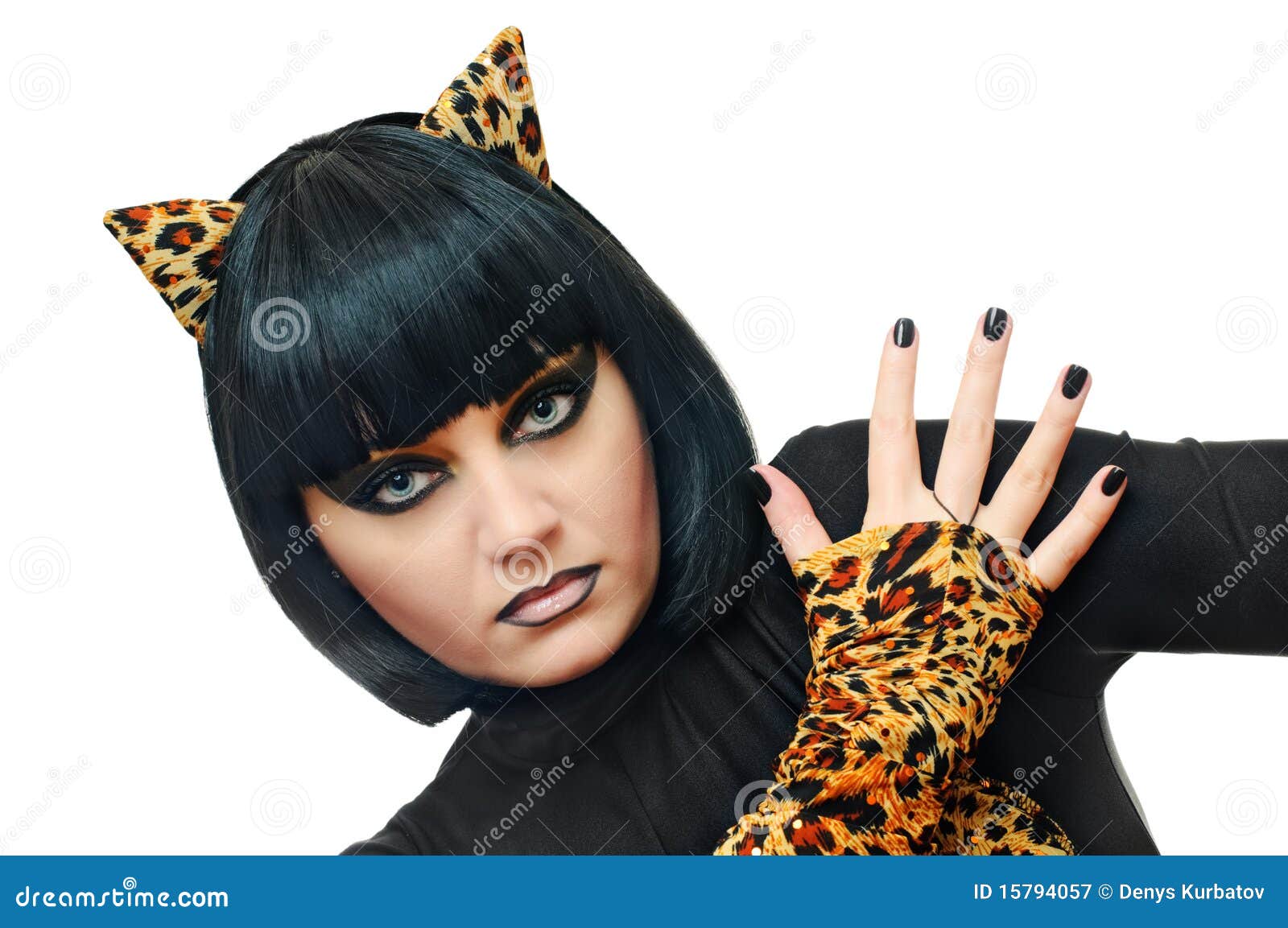 Cat woman stock image. Image of babe, glamour, lady, girl - 15794057