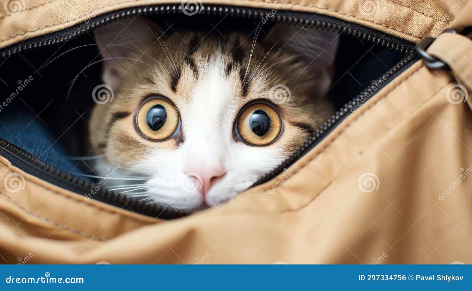 Cat with Zipper Hole Isolated on White. 库存照片 - 图片 包括有 逗人喜爱, 讨人喜欢: 297334756