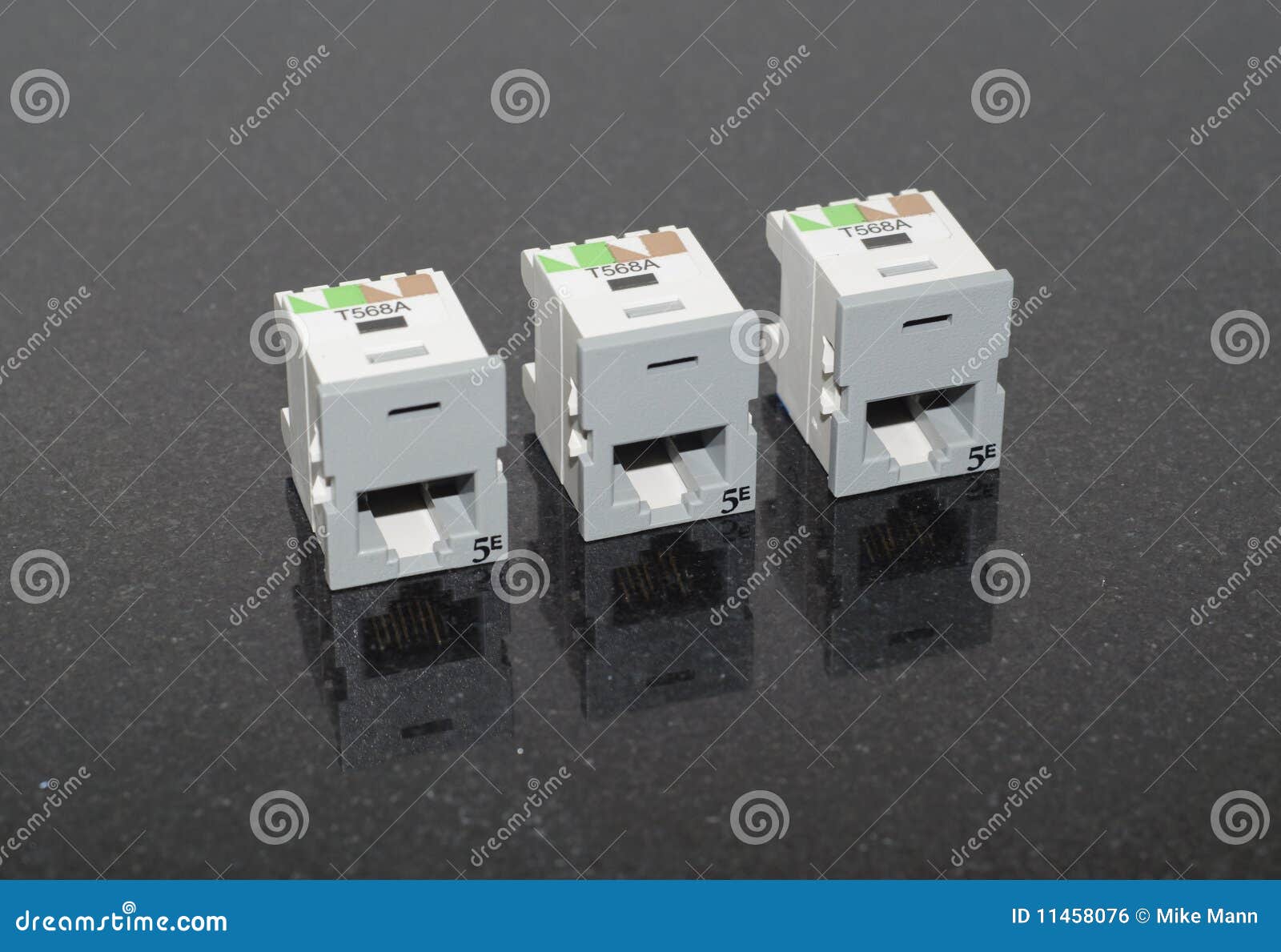 Cat5e Ethernet Jacks stock photo. Image of connectivity - 11458076