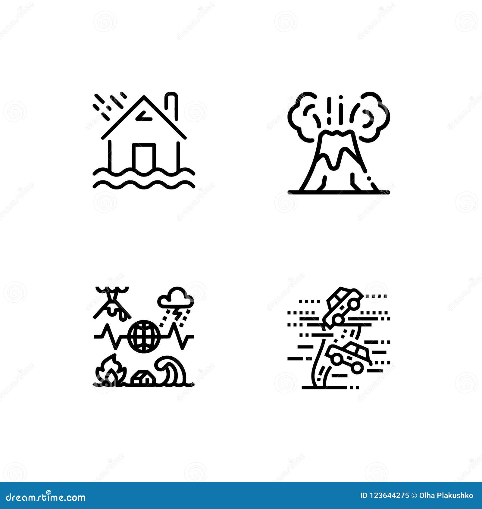 Catac stock illustration. Illustration of disaster, design - 123644275