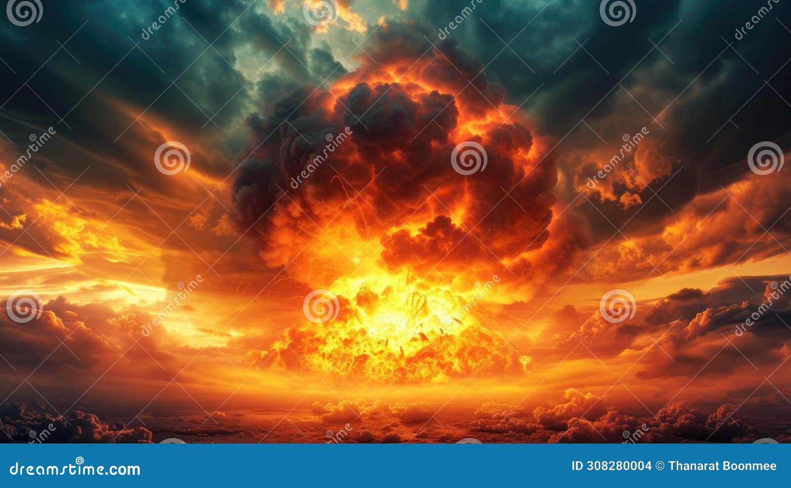 Cataclysmic Nuclear Explosion Transforms Day or Night into an Ominous ...