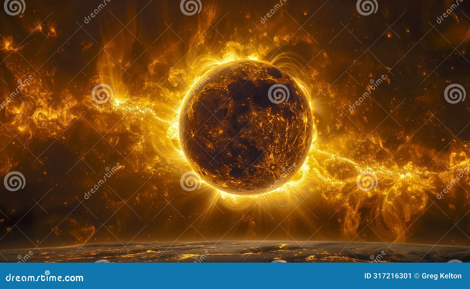 Cataclysmic Apocalypse Space Cosmic. Generate Ai Royalty-Free Stock ...