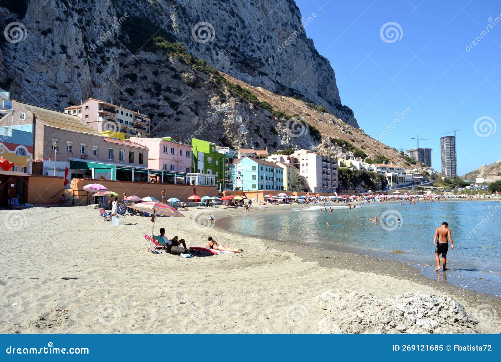 Catalan Bay Gibraltar, 2020 Editorial Image - Image of beautiful ...
