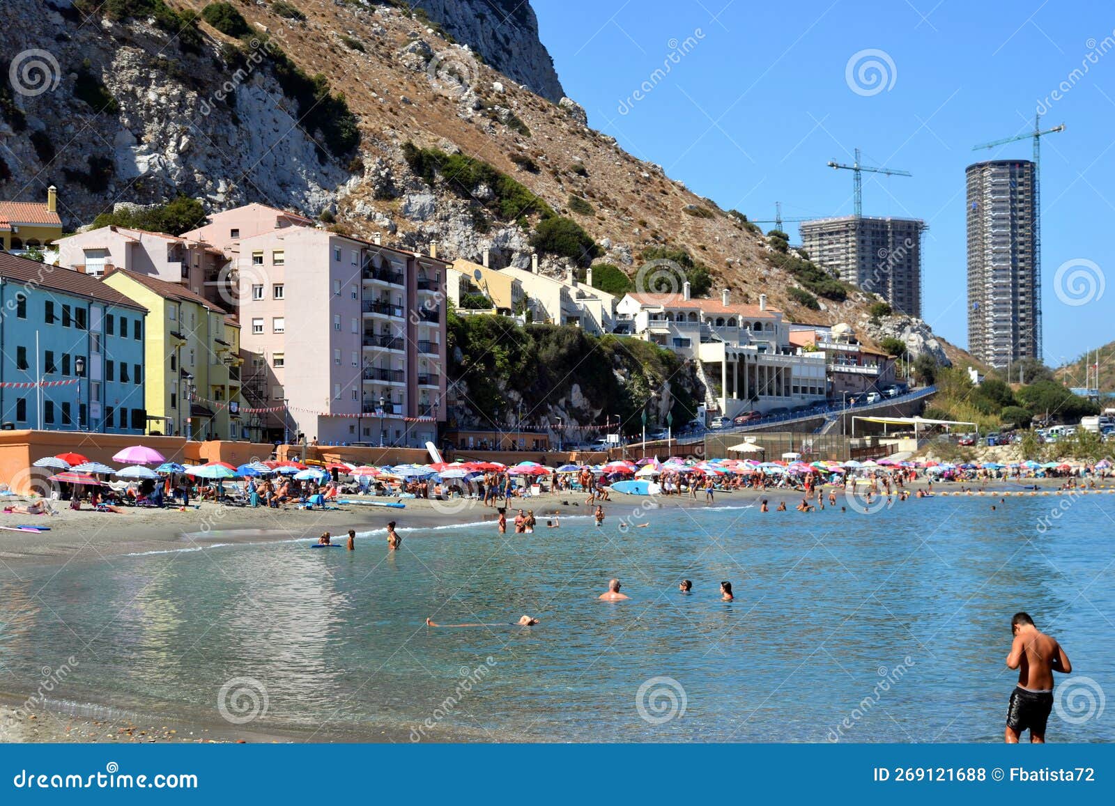 Catalan Bay Gibraltar, 2020 Editorial Stock Photo - Image of coastal ...