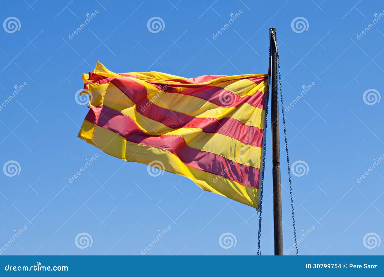 Catalan flag stock photo. Image of wind, waving, catalonian - 30799754