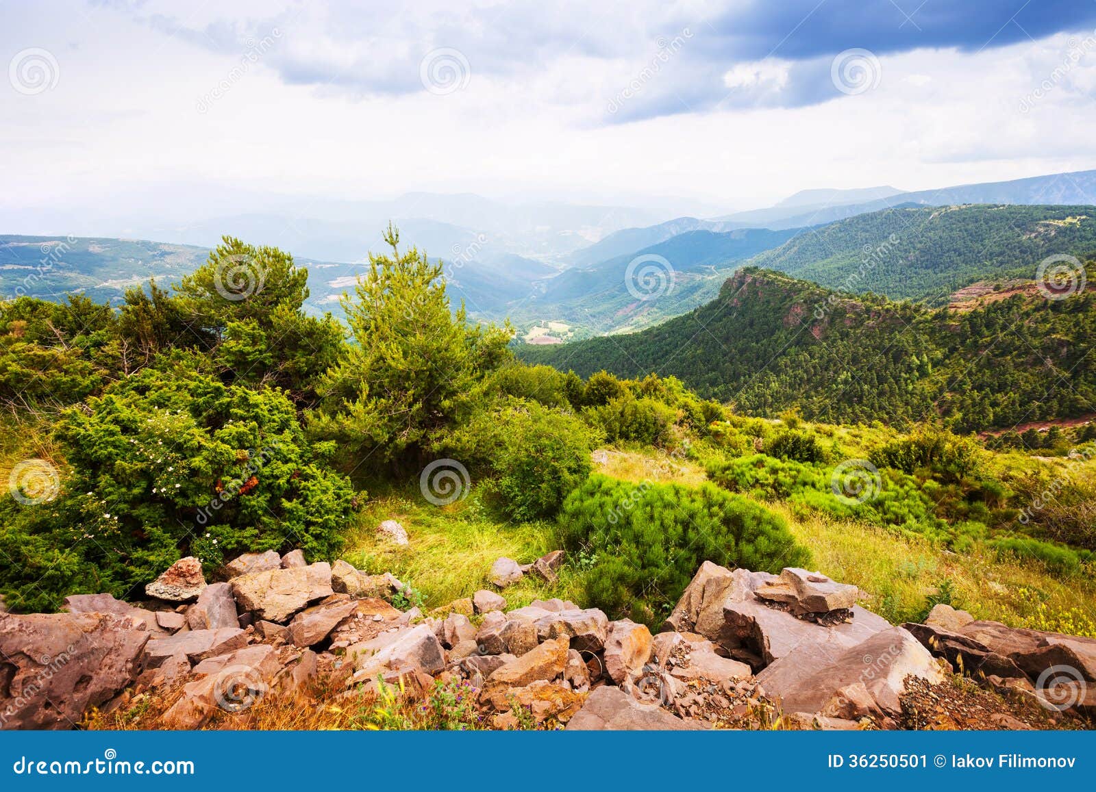 Catalan Mountains Landscape Stock Image - Image of catalonia, wild ...