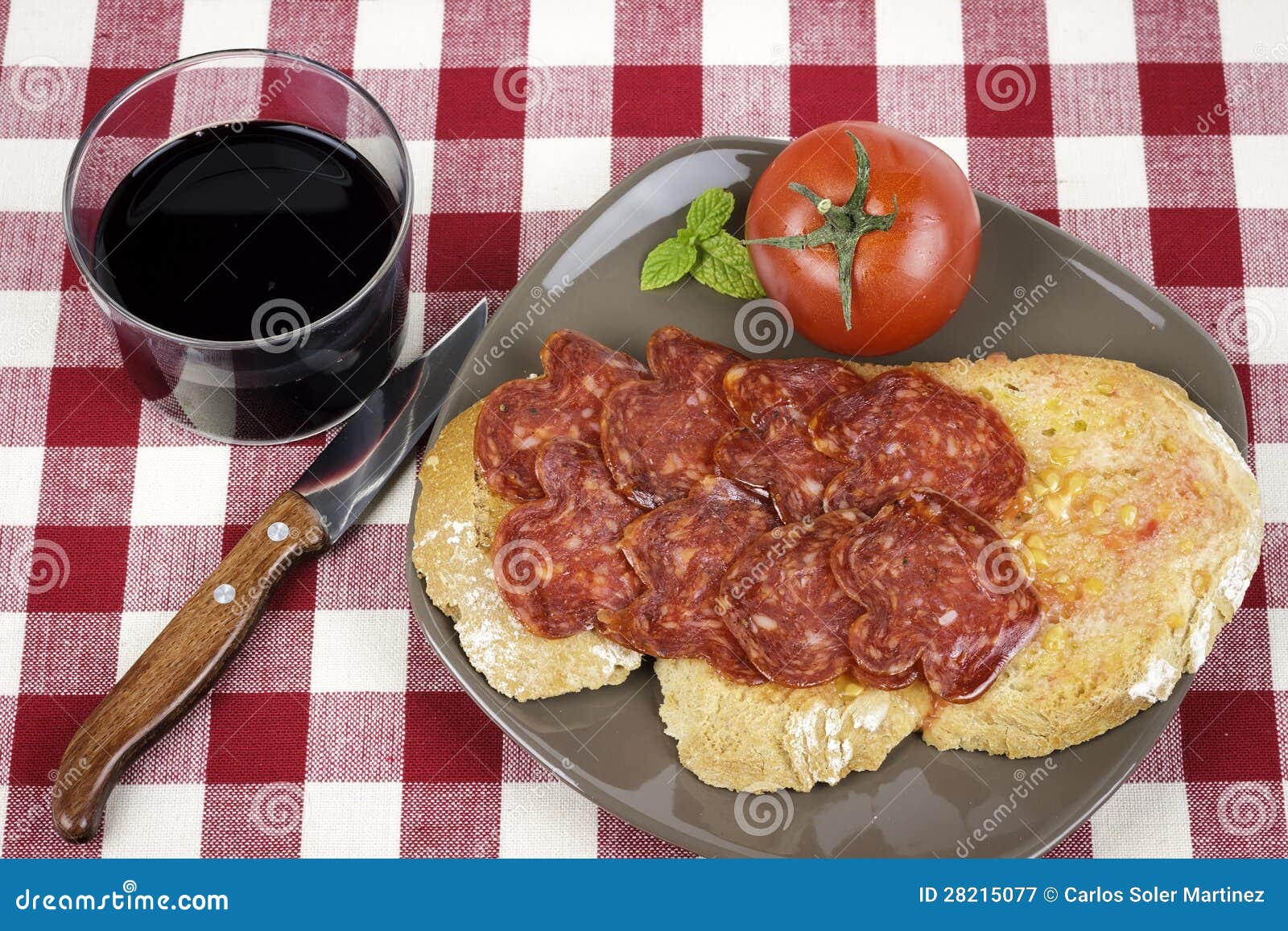 Catalan Style Tomato Rubbed Stock Image - Image of bowl, cooking: 28215077