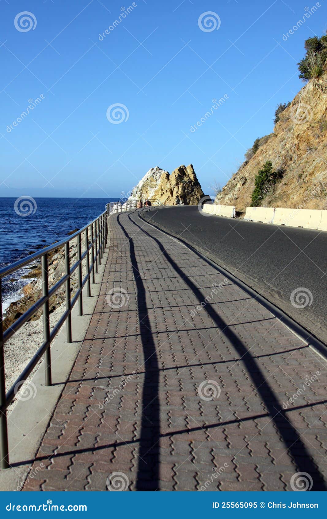 Catalina Island Coast Road stock image. Image of road - 25565095