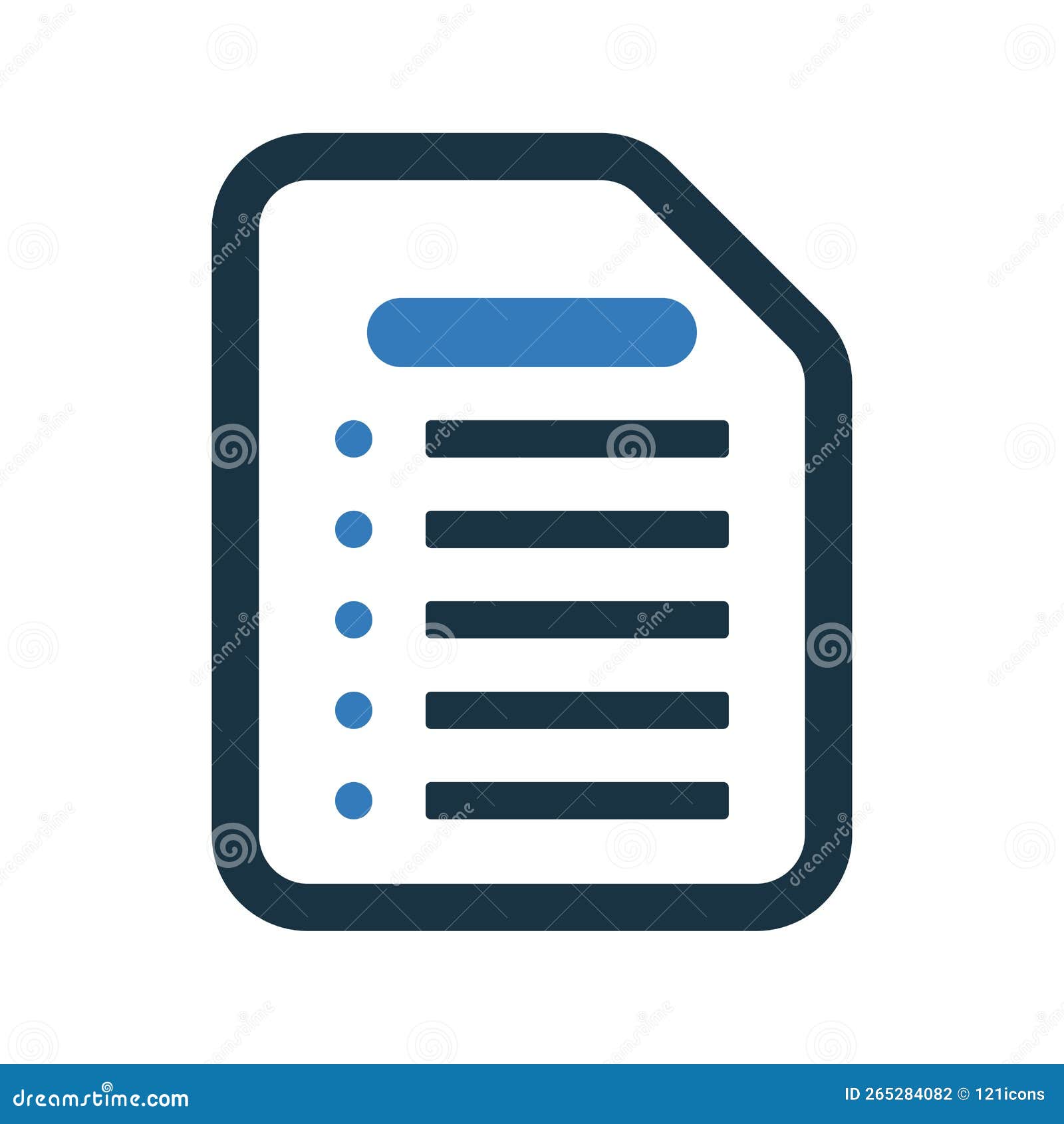 Catalog, Document, List Icon. Glyph Style Vector EPS Stock Illustration ...