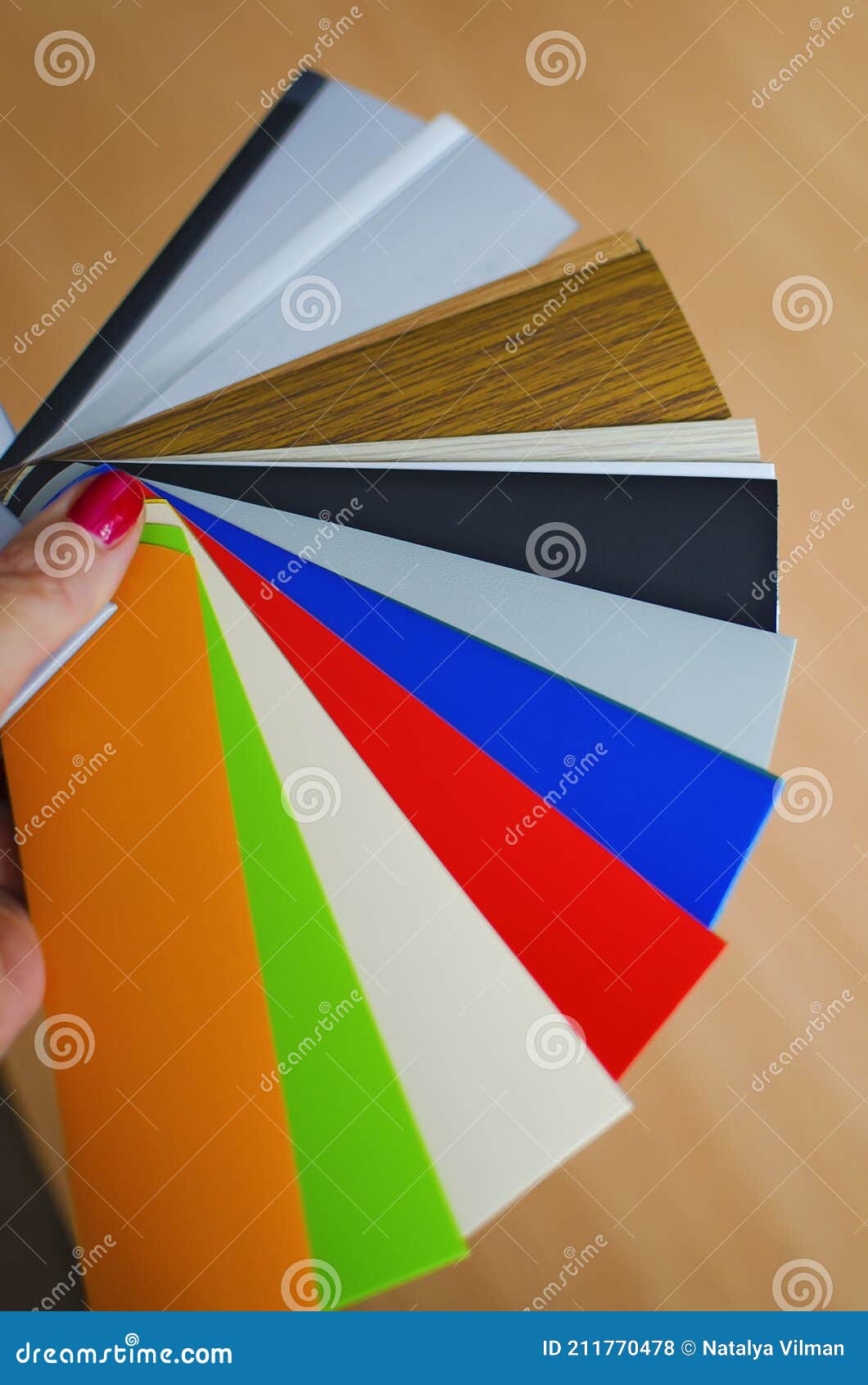 Catalog of Edge for Table Top Samples. Vertical Photography Stock Photo ...