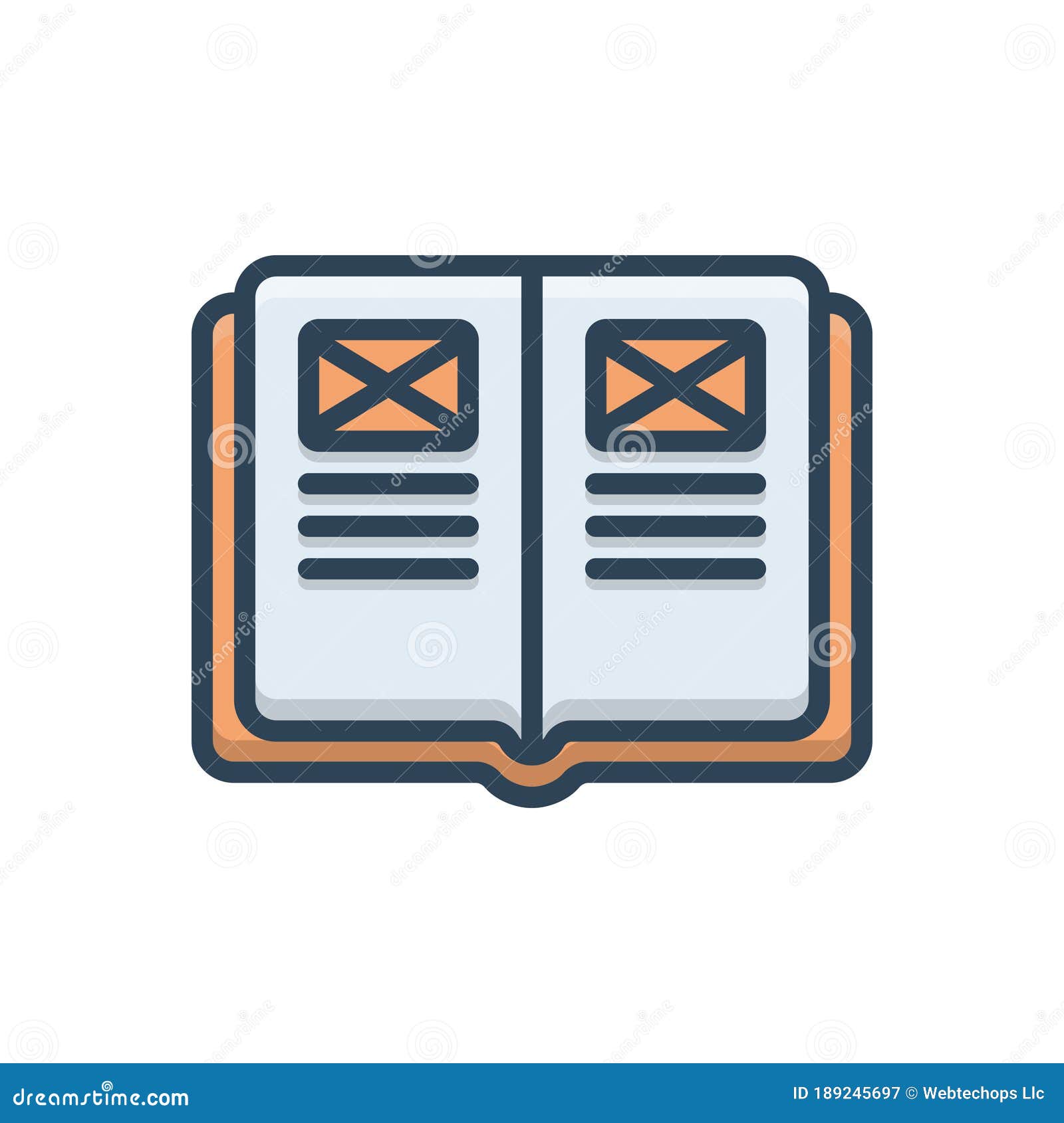 Color Illustration Icon for Catalog, Template and Cover Stock ...