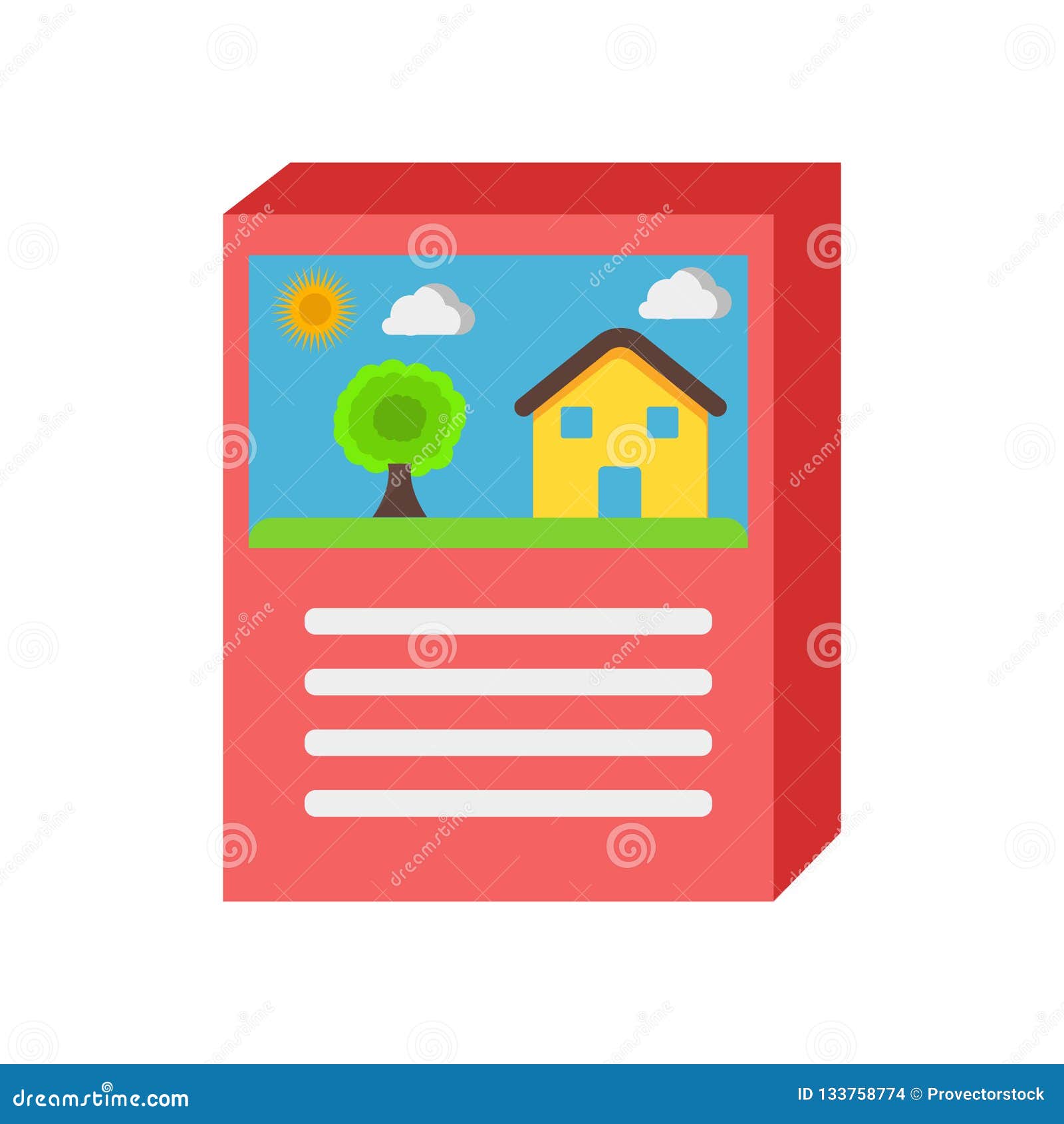 Catalog Icon Vector Sign and Symbol Isolated on White Background Stock ...