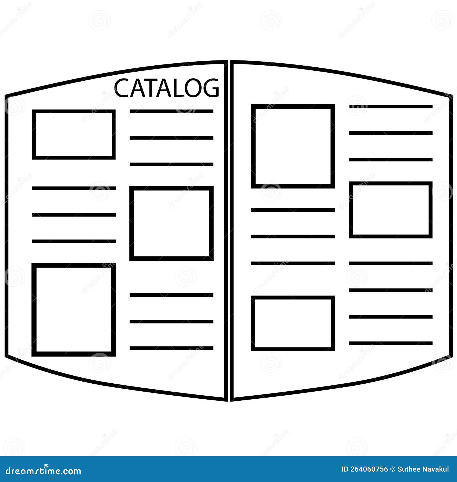 Catalog Icon on White Background. Electronic Catalogs Sing. Catalogue Symbol. Flat Style Stock ...
