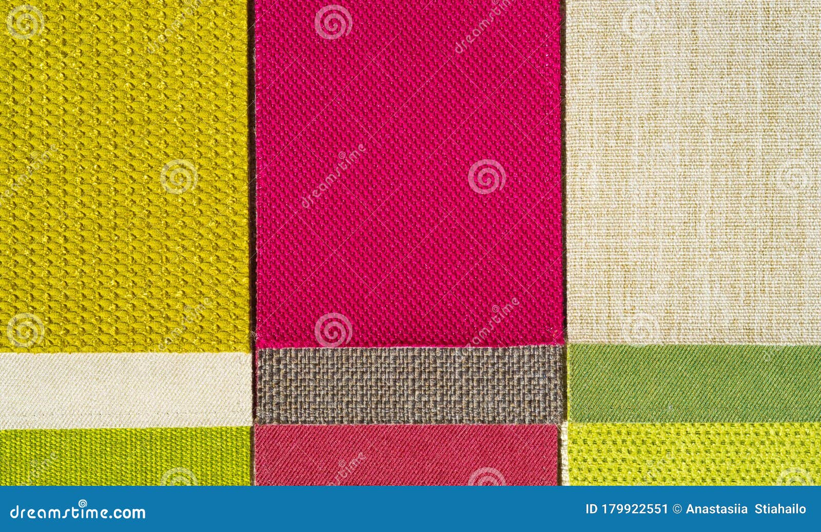 Sample Of Fabric And Architectural Drawing Paper Stock Image ...