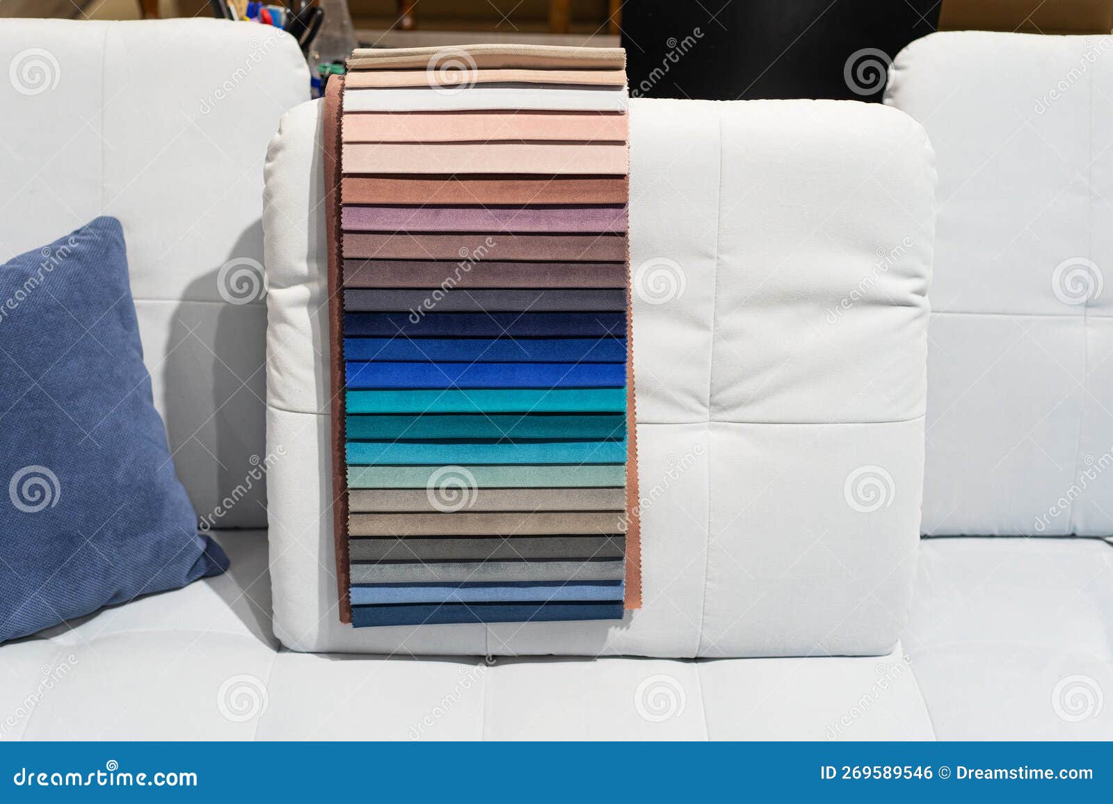 Catalog of Multi-colored Fabric Samples. Textile Industry Background ...