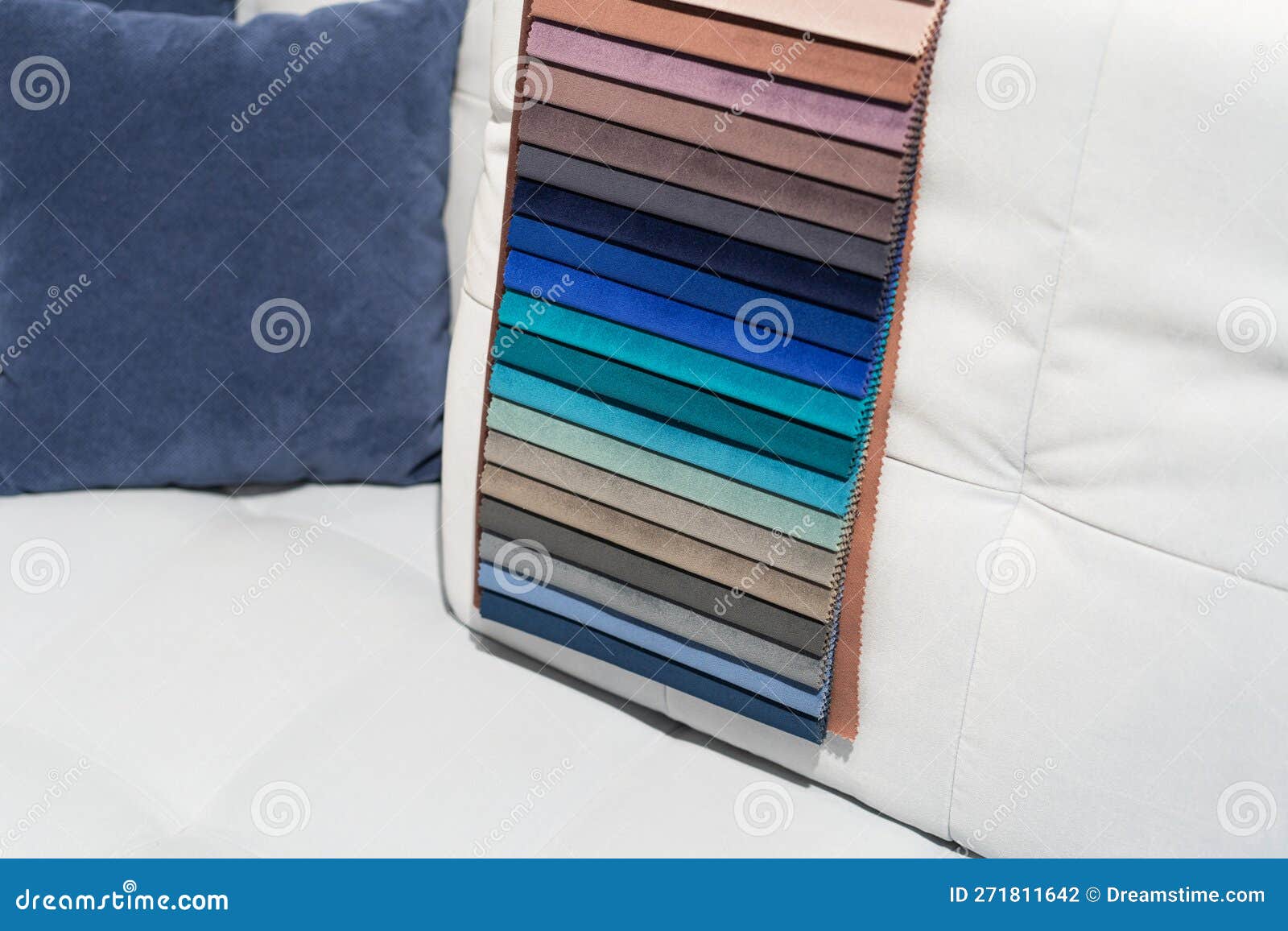 Catalog of Multi-colored Fabric Samples. Textile Industry Background ...