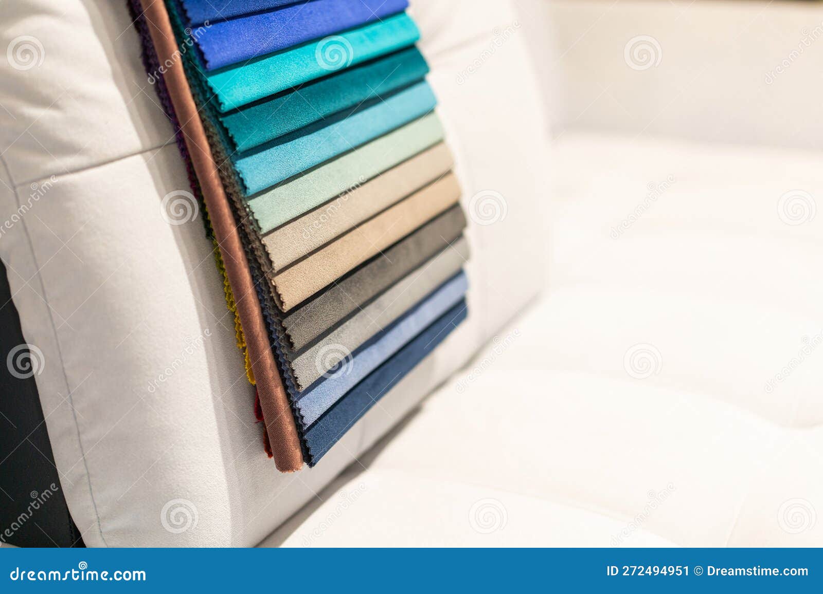 Catalog of Multi-colored Fabric Samples. Textile Industry Background ...