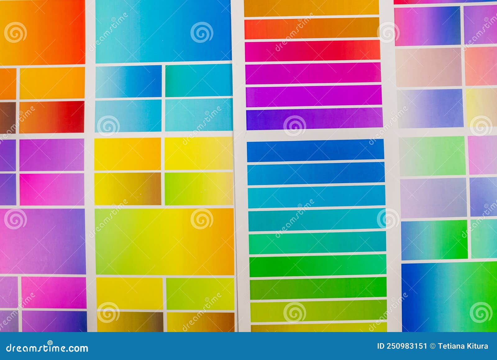Catalog of Paints with a Varied Color Palette As a Background Stock ...