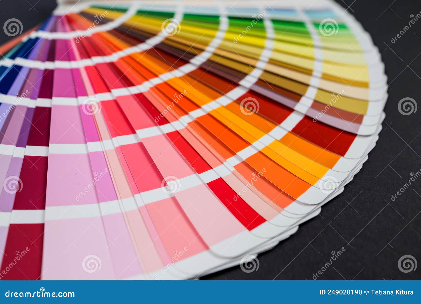 Catalog of Paints with a Various Color Palette Stock Photo - Image of ...