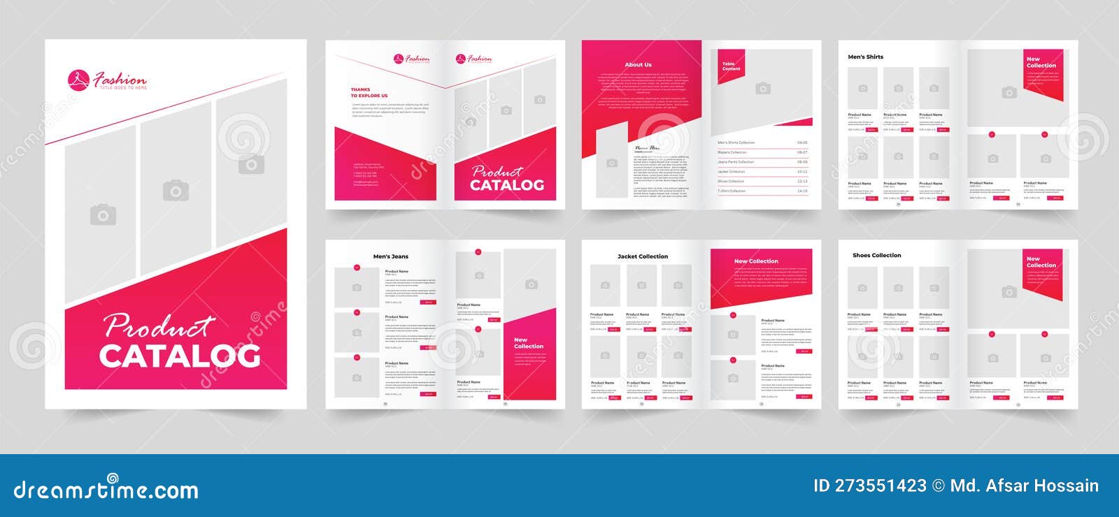 Catalog Template Design or Catalogue Layout. Stock Vector ...