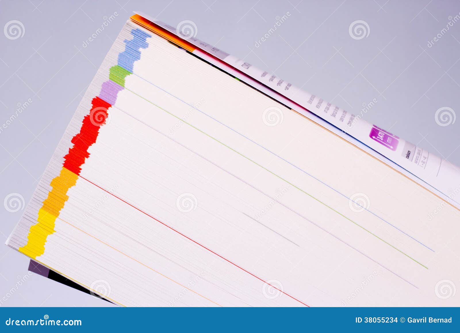 Catalogue with Colored Pages Stock Photo - Image of catalog, colorful ...