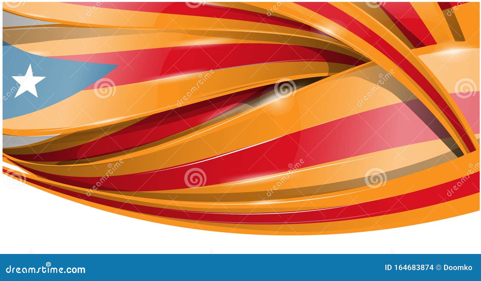 Catalonia Banner Background Flag Stock Vector - Illustration of emblem ...