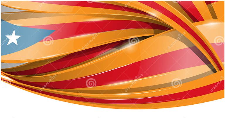 Catalonia Banner Background Flag Stock Vector - Illustration of emblem ...