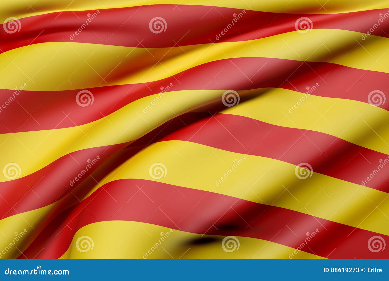 Catalonia flag stock illustration. Illustration of symbol - 88619273