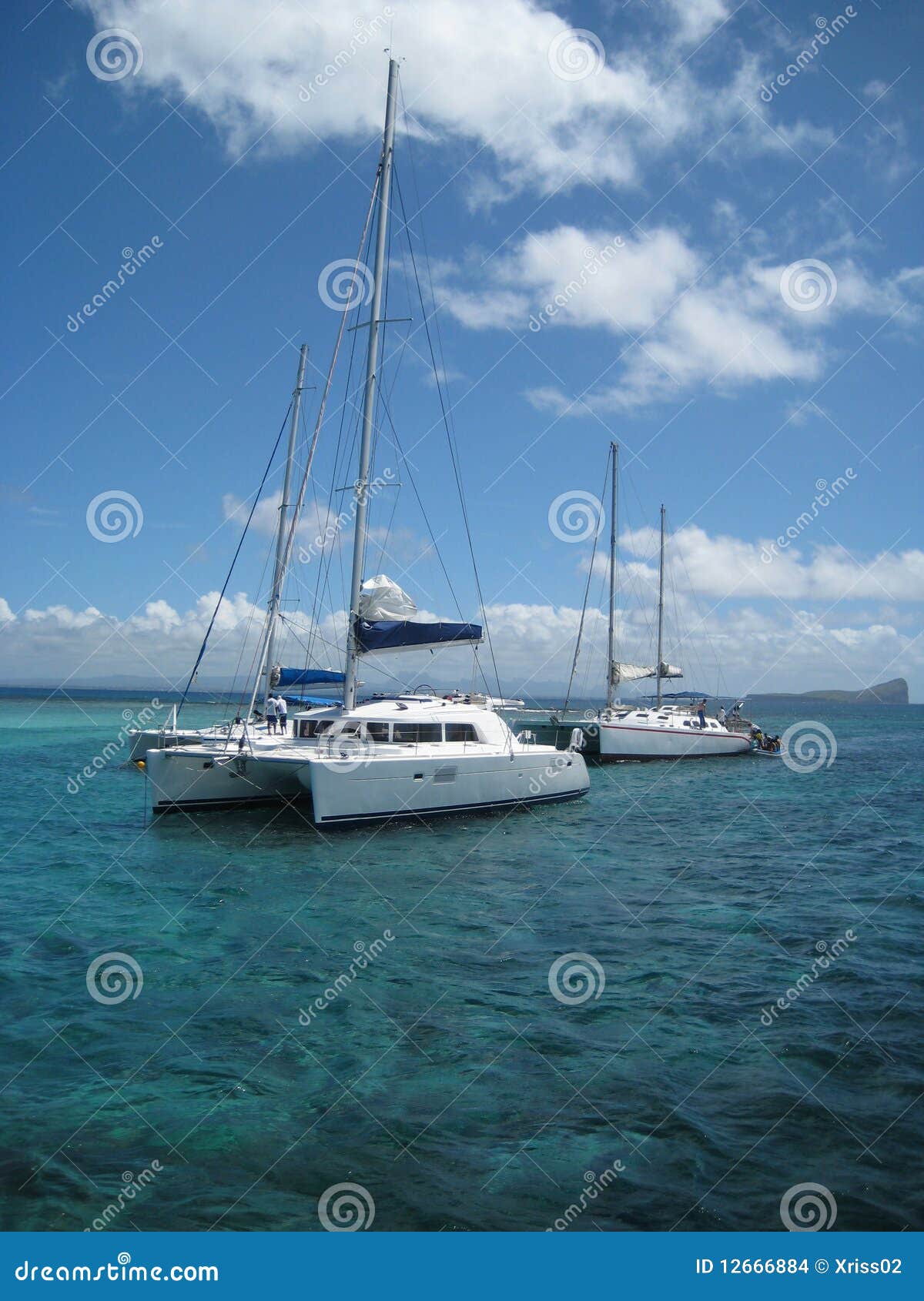 Catamaran stock photo. Image of perfect, clear, catamaran - 12666884