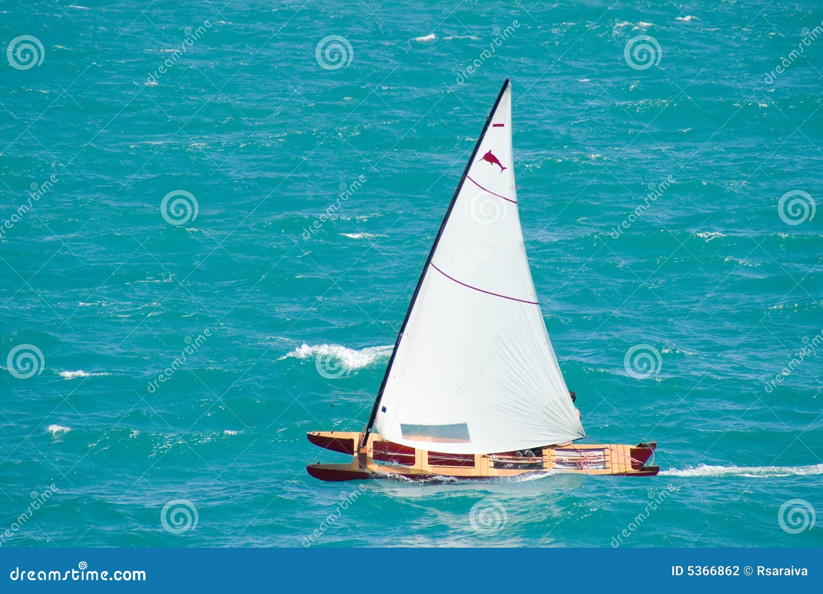 Catamaran stock photo. Image of sitges, ship, sail, spain - 5366862
