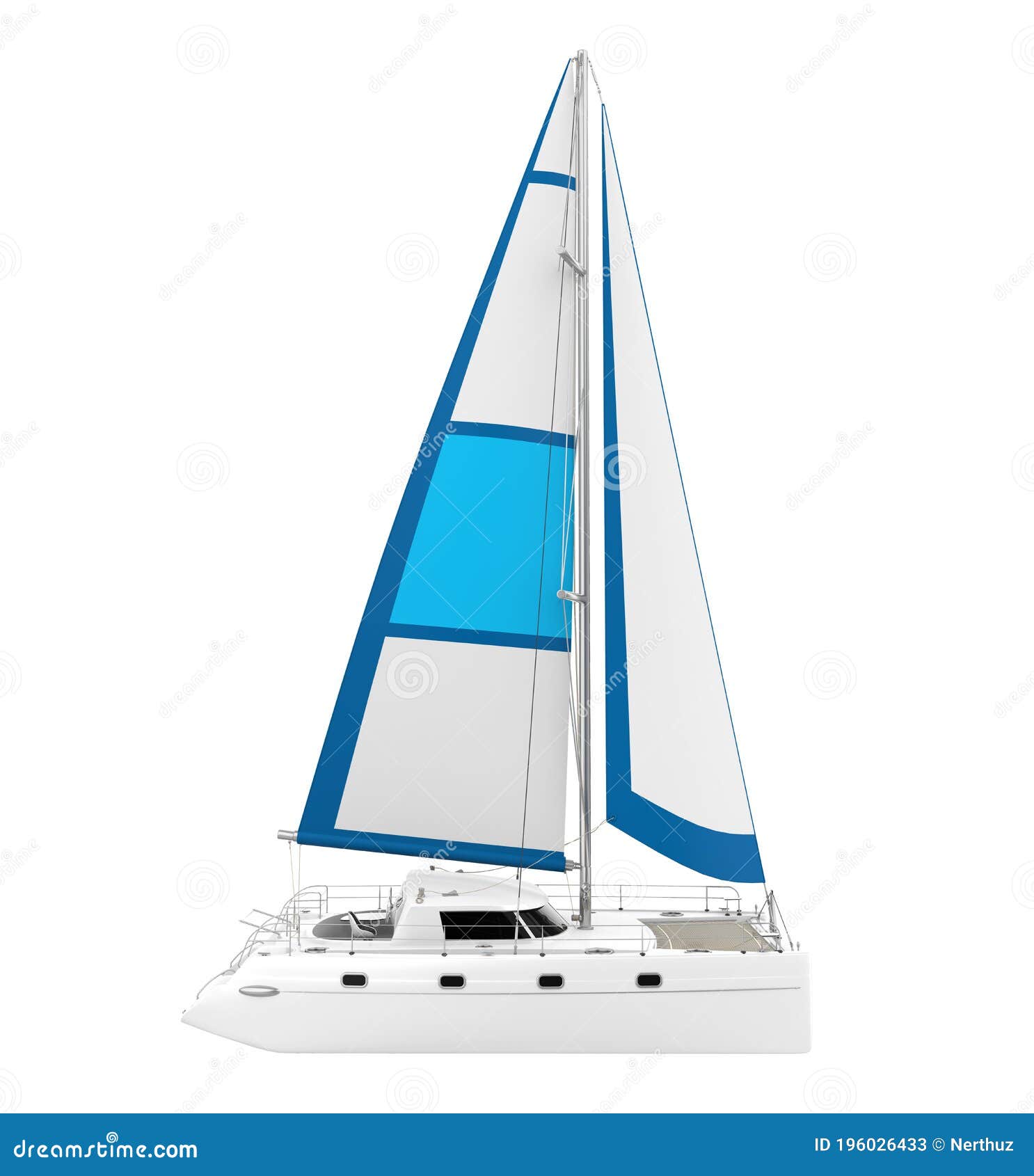 Catamaran Boat Silhouettes Vector | CartoonDealer.com #9962893