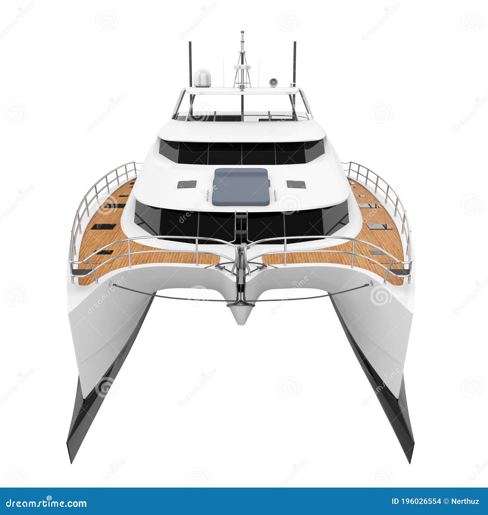 Catamaran Boat Vector Drawing Look Like Paint | CartoonDealer.com #9962902
