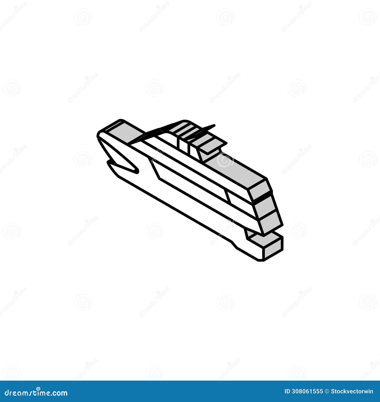 Catamaran Boat Isometric Icon Vector Illustration Stock Vector ... Catamaran Boat Isometric Icon Vector Illustration Stock Vector ...