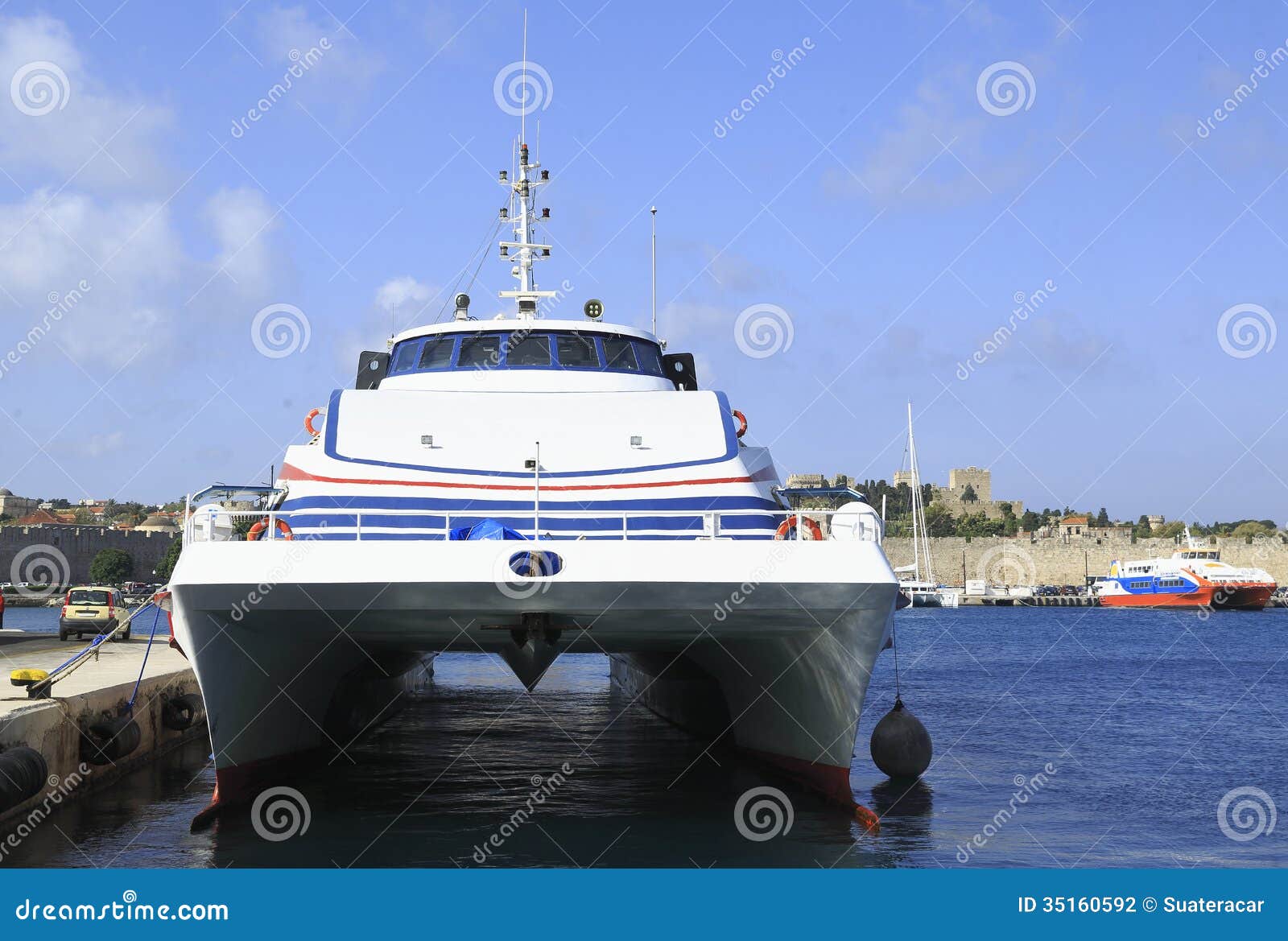 Catamaran stock photo. Image of sail, transport, travel - 35160592