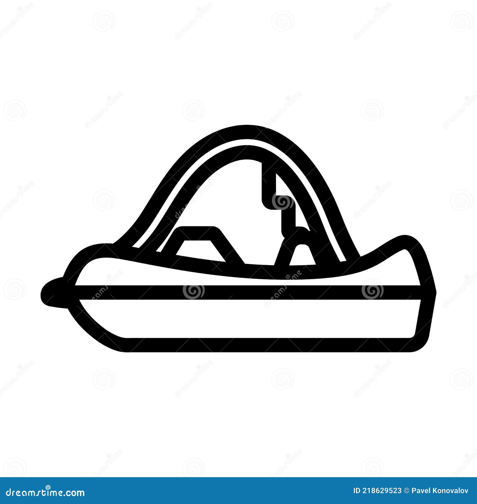 Catamaran Icon stock vector. Illustration of stroke - 218629523