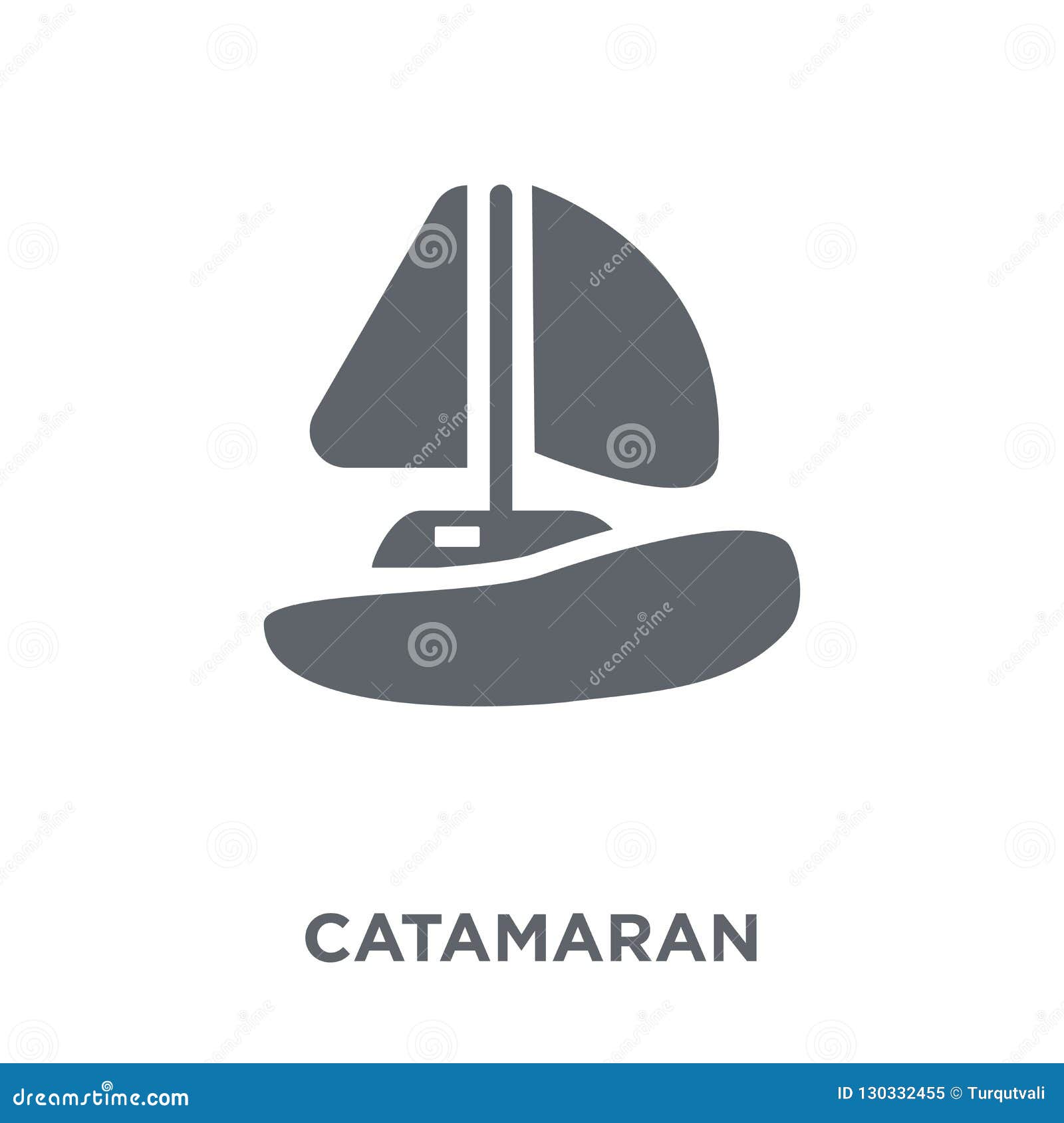 Catamaran Icon. Trendy Catamaran Logo Concept On White Background From ...