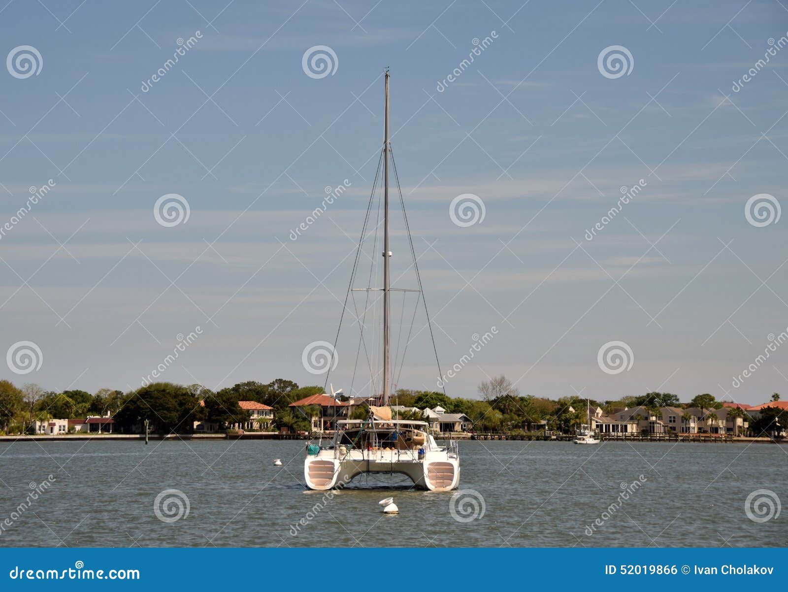 Catamaran rear view stock photo. Image of rear, scenic - 52019866