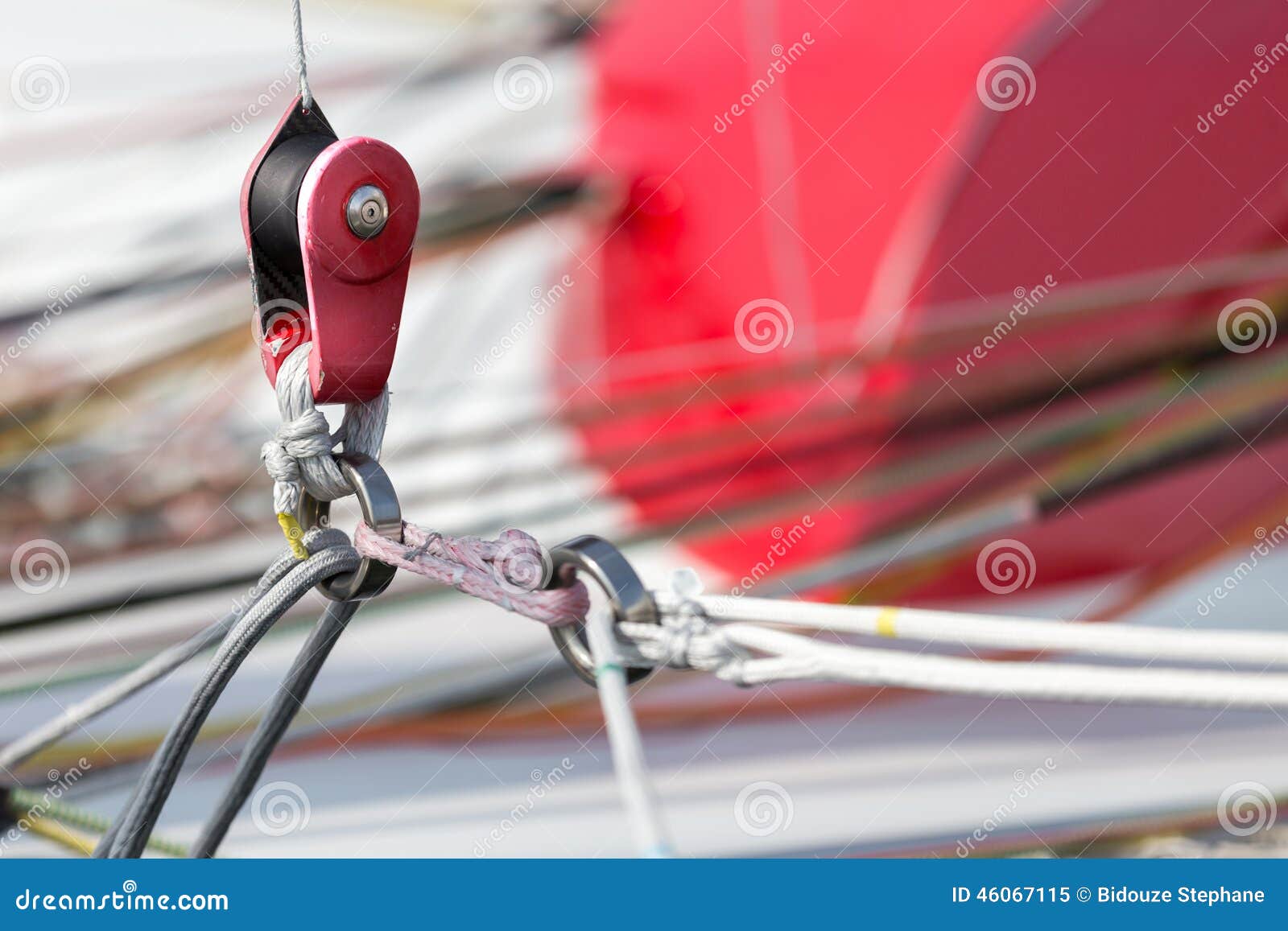 Catamaran rope tie detail stock image. Image of knot - 46067115